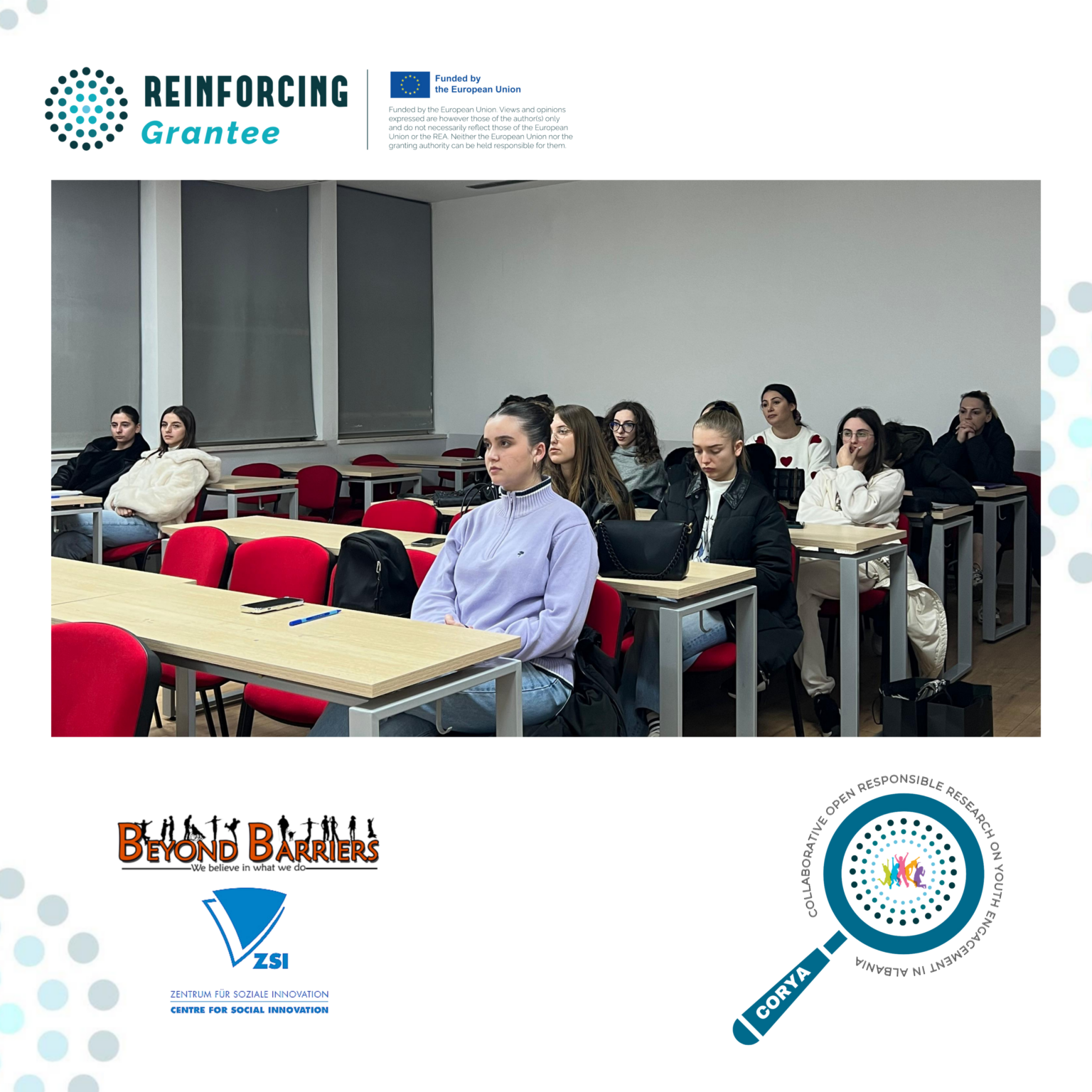 Workshop with young researchers at FSS, Tirana - CORYA - Beyond Barriers